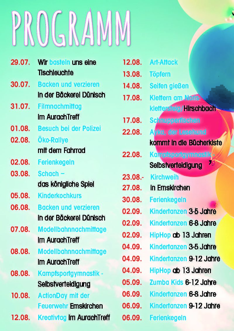 Aktuelles – Ferienprogramm App – Emskirchen